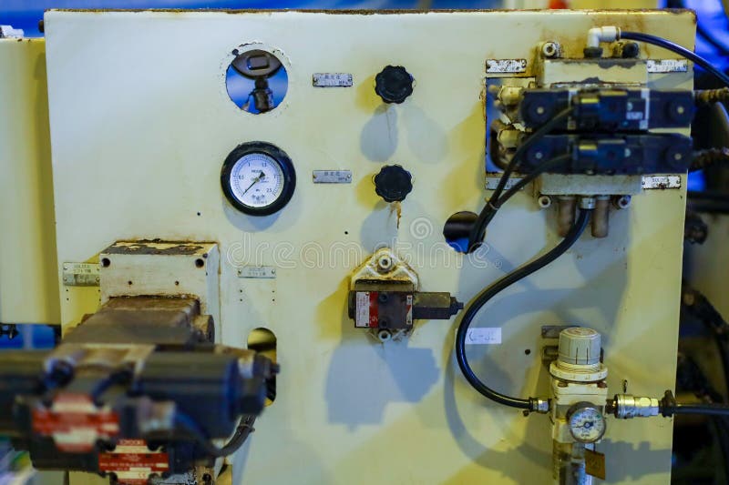 An Equipment of Machine. Mechanical Part in the Manufacturing Stock ...