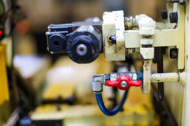 An Equipment of Machine. Mechanical Part in the Manufacturing Stock ...