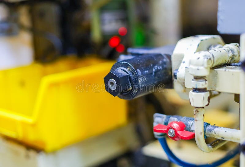 An Equipment of Machine. Mechanical Part in the Manufacturing Stock ...