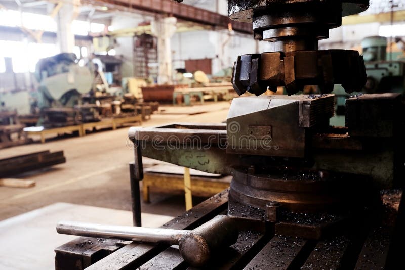 Equipment Machinery Factory Stock Image - Image of checkup, milling ...