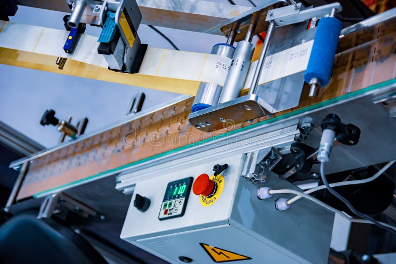 Equipment for Marking and Labeling Products Stock Photo - Image of ...