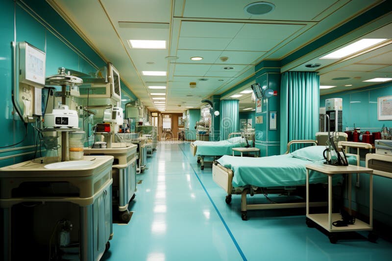 Equipment and Medical Devices in a Modern Hospital Ward. Stock Image ...