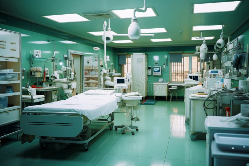 Equipment and Medical Devices in a Modern Hospital Ward. Stock Image ...