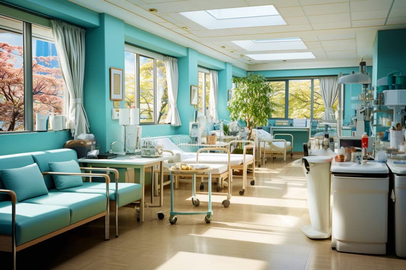 Equipment and Medical Devices in a Modern Hospital Ward. Stock Image ...