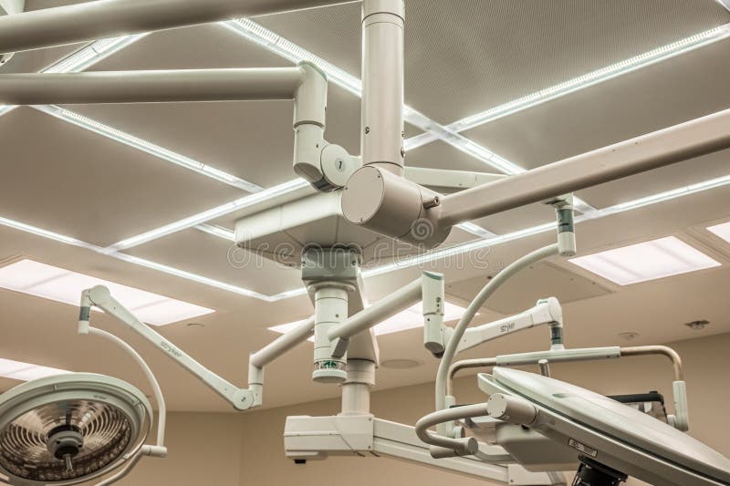 Equipment and Medical Devices in Modern Operating Room Stock Photo ...