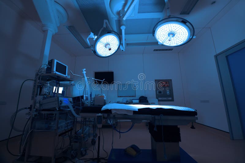 Equipment and Medical Devices in Modern Operating Room Stock Image ...