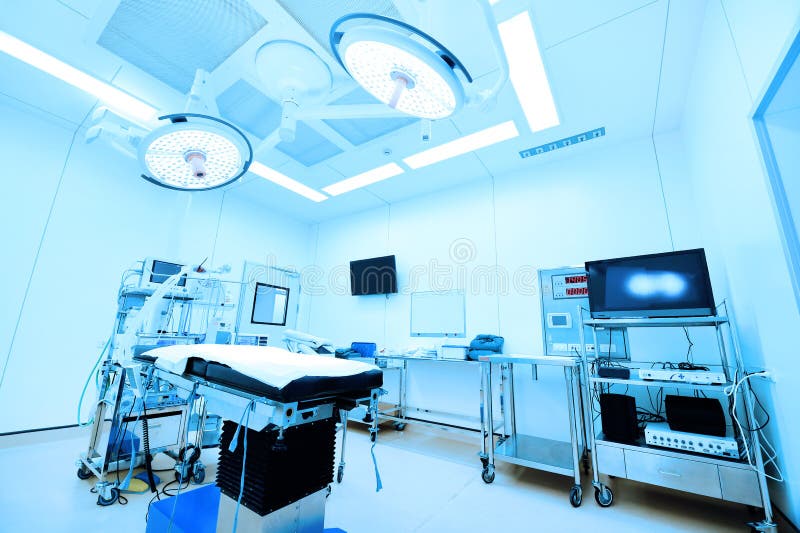 Equipment and Medical Devices in Modern Operating Room Stock Photo ...