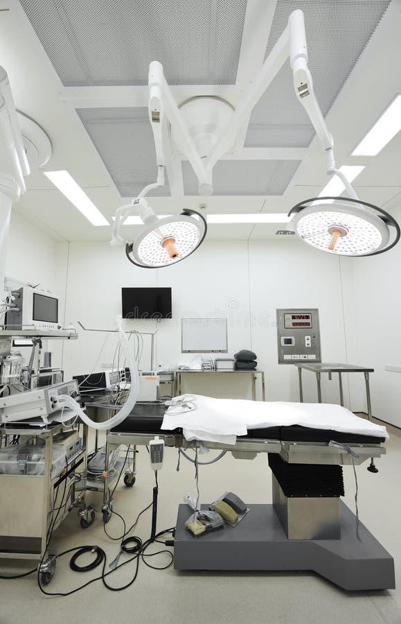 Equipment and Medical Devices in Modern Operating Room Stock Image ...