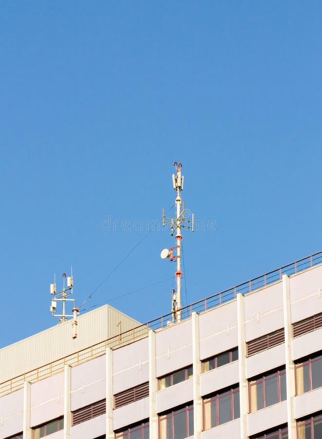 Equipment of Mobile Communication Stock Image - Image of network ...