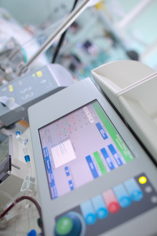 Equipment with a Monitor and Parameters in the Medical Room Stock Image ...