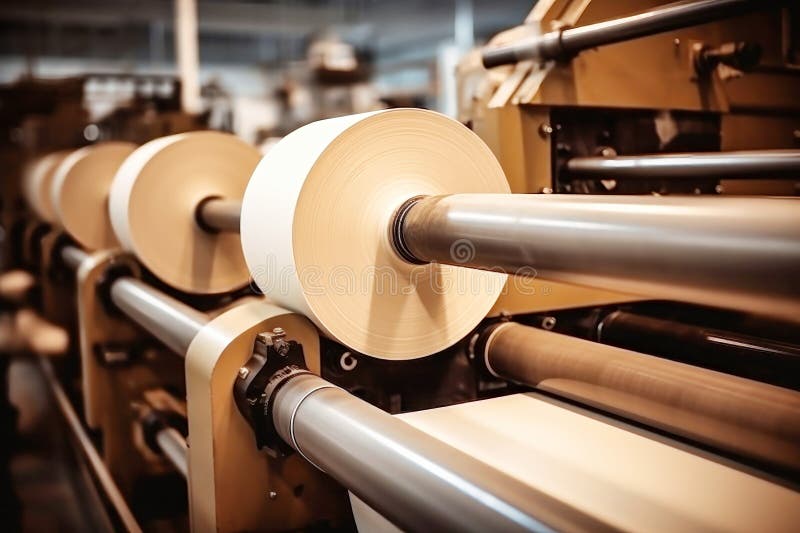 Equipment for Paper Production. Large Plant for the Production of Paper ...