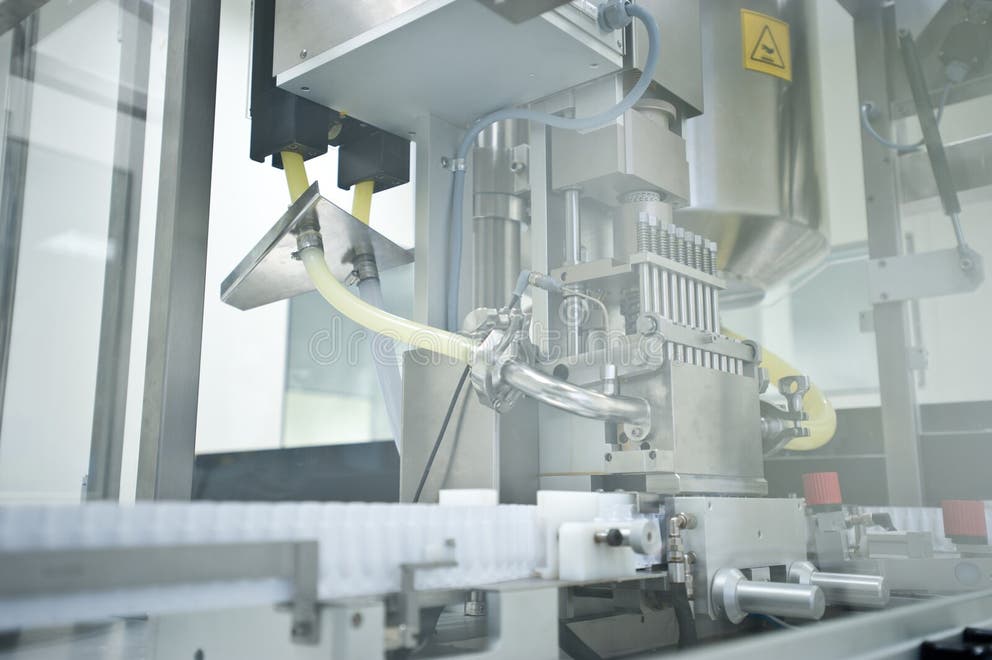 Equipment for Pill Production Stock Photo - Image of palette, medical ...