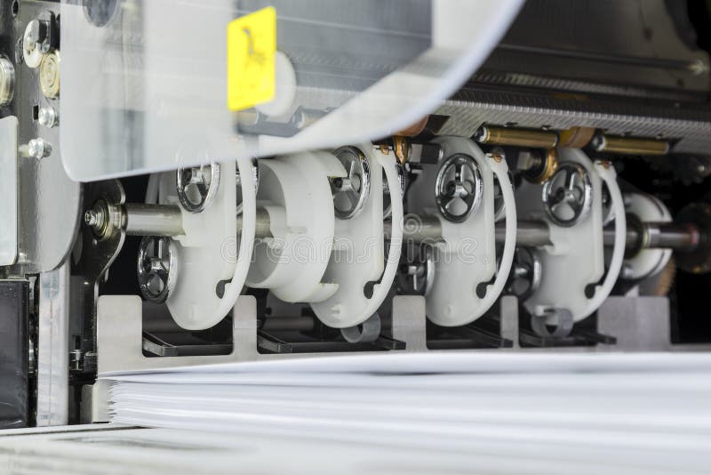 Modern printing house stock photo. Image of gears, media - 4924222
