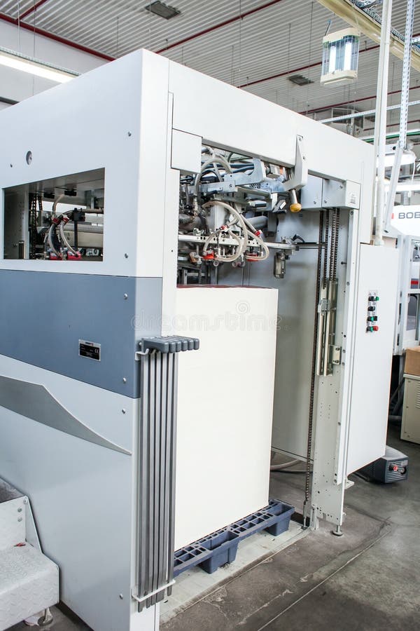 The Equipment for a Press. Offset Machine at the Printing Manufacturing ...