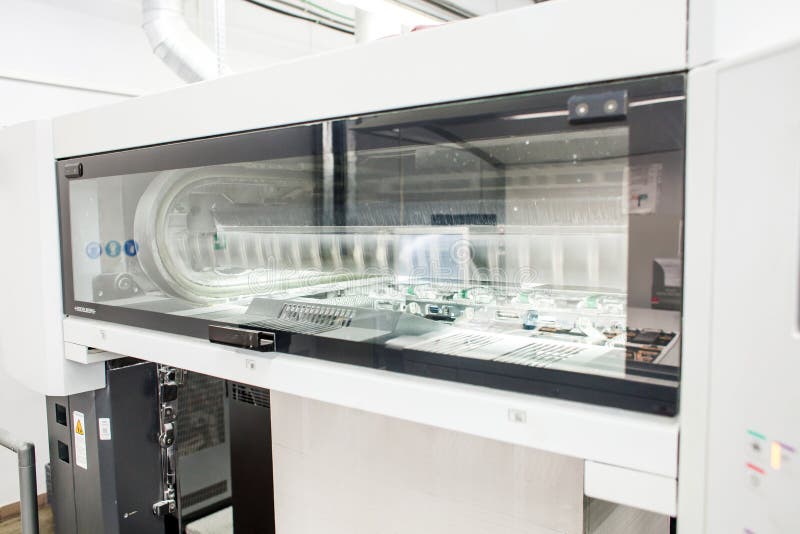 The Equipment for a Press. Offset Machine at the Printing Manufacturing ...