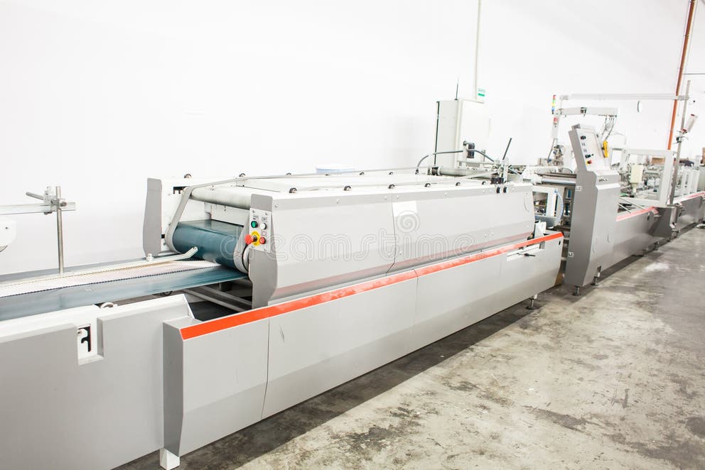 The Equipment for a Press. Offset Machine at the Printing Manufacturing ...