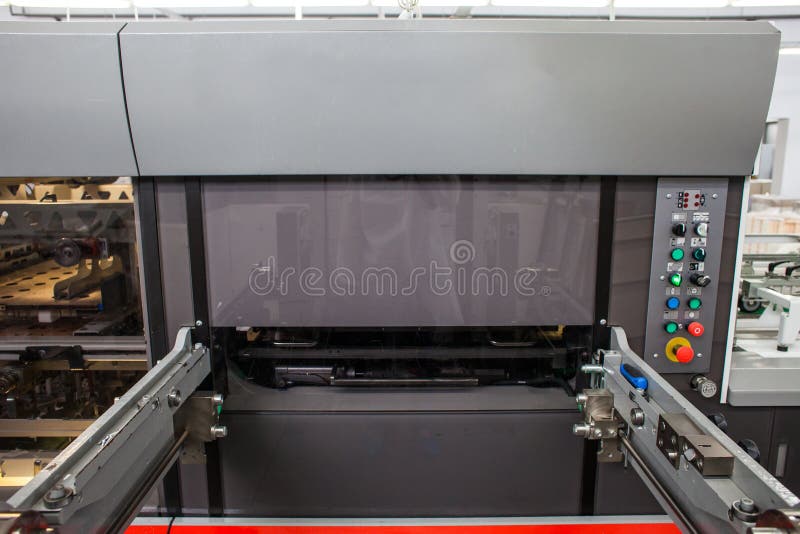 The Equipment for a Press. Offset Machine at the Printing Manufacturing ...