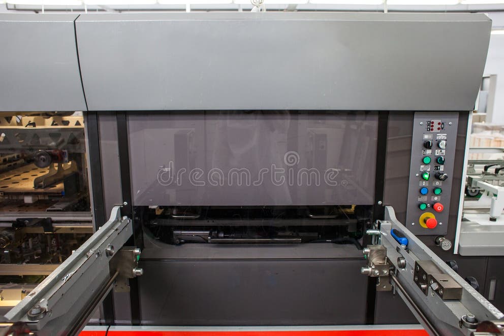 The Equipment for a Press. Offset Machine at the Printing Manufacturing ...