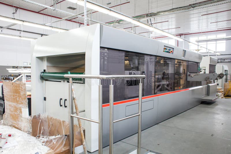 The Equipment for a Press. Offset Machine at the Printing Manufacturing ...