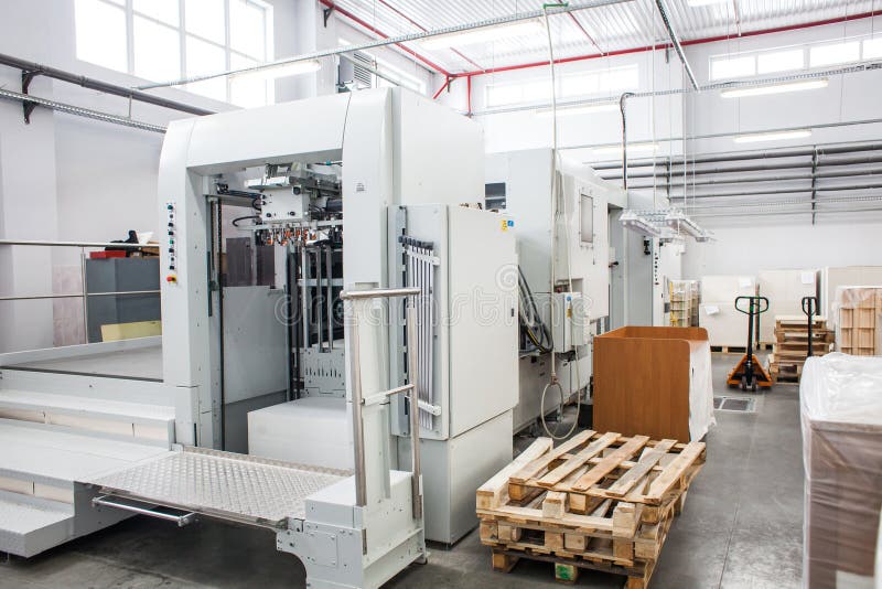 The Equipment for a Press. Offset Machine at the Printing Manufacturing ...