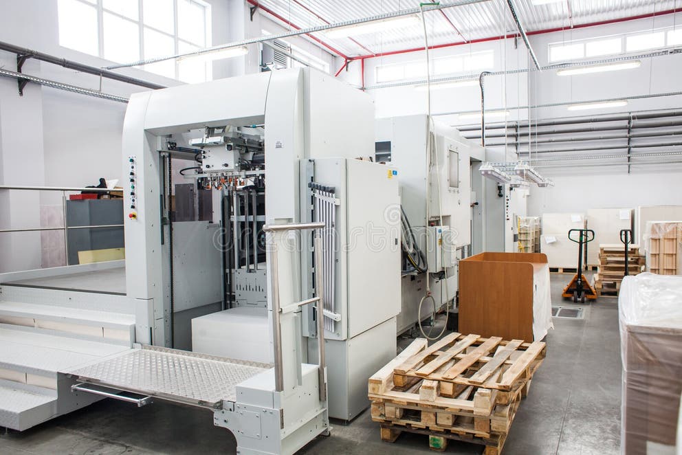 The Equipment for a Press. Offset Machine at the Printing Manufacturing ...