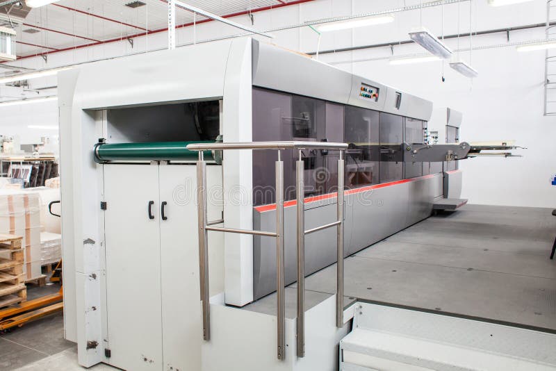 The Equipment for a Press. Offset Machine at the Printing Manufacturing ...