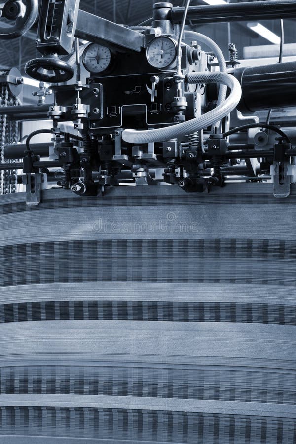 Equipment for a Print in a Modern Printing House Stock Image - Image of ...