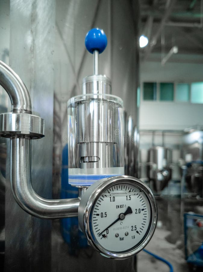 Equipment for the Production of Beer. Thermometer, Beer Storage ...