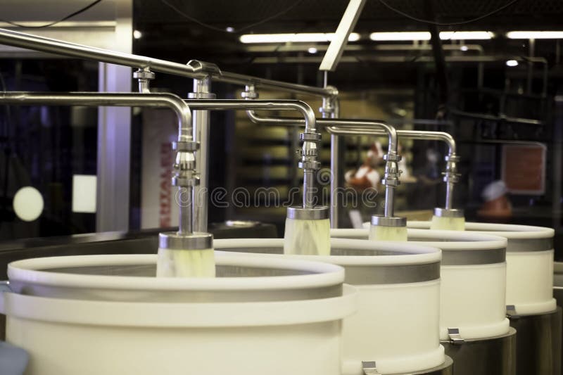 Equipment for Purification and Separation of Milk Stock Image - Image ...