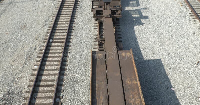 Equipment on the Railroad Tracks at the LA River Stock Footage - Video ...