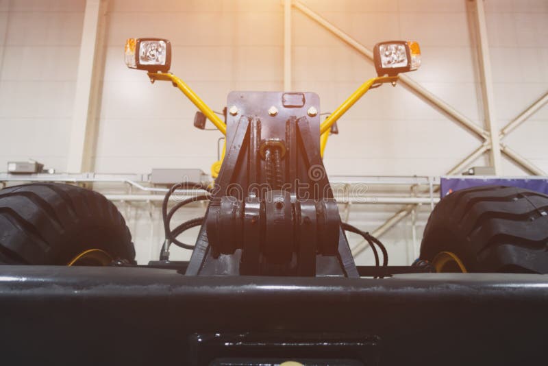 Equipment for Road Construction Works. Front Grader Stock Photo - Image ...