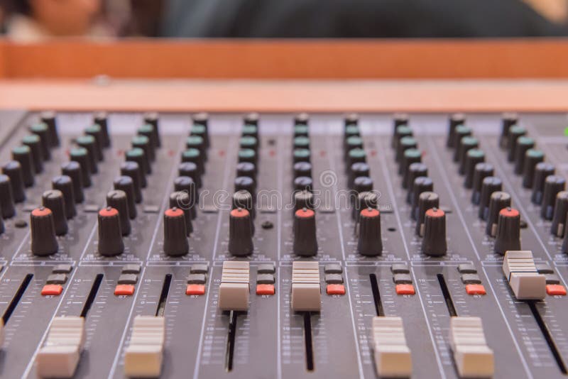 Equipment for Sound Mixer Control, Electronic Device Stock Illustration ...