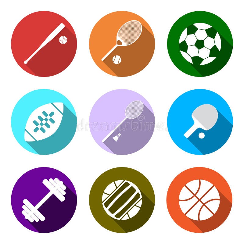 Equipment for Sports. Flat Sports Objects Set Stock Vector ... Equipment for Sports. Flat Sports Objects Set Stock Vector ...