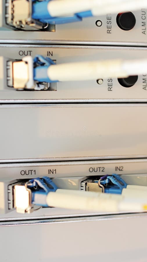 Equipment Telephone and Internet. Stock Photo - Image of installcable ...