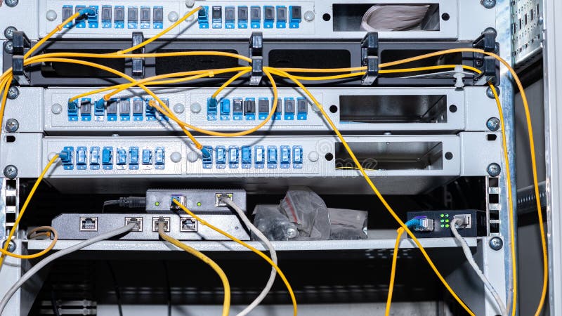 Equipment To Connect the Broadband Internet Connection Stock Photo ...