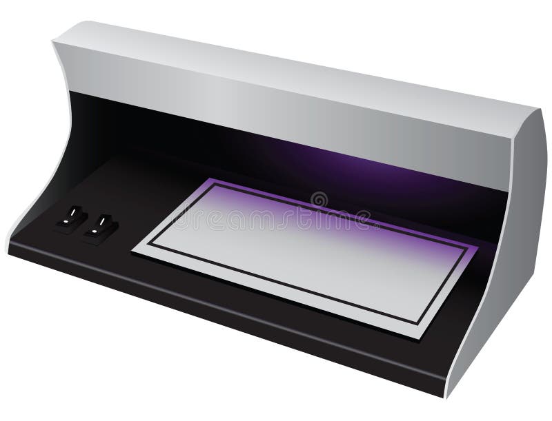 Scanner banknotes stock vector. Illustration of detection - 30173536