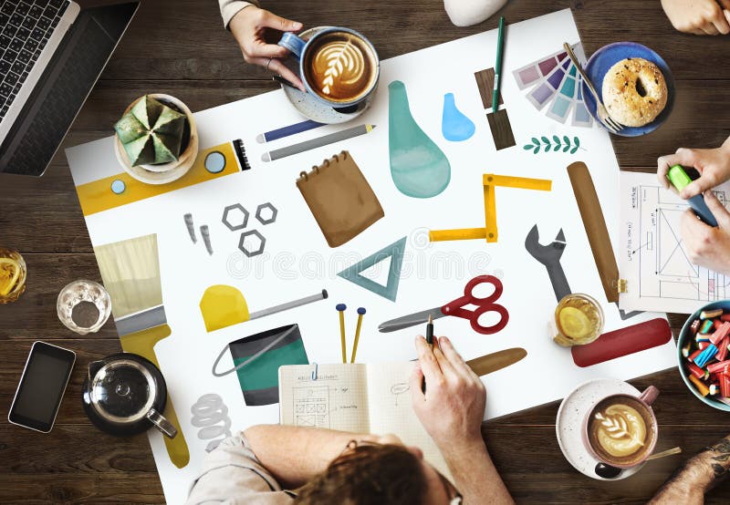 Equipment Tools Craft Construction Work Concept Stock Photo - Image of ...