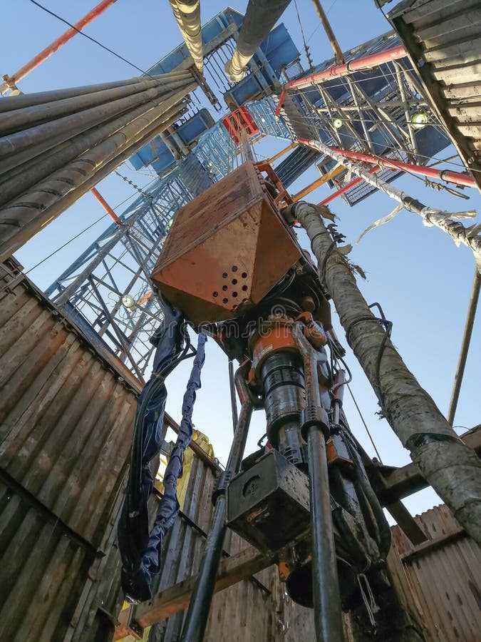 Equipment and Tools Inside the Rig. Stock Image - Image of subsoil ...