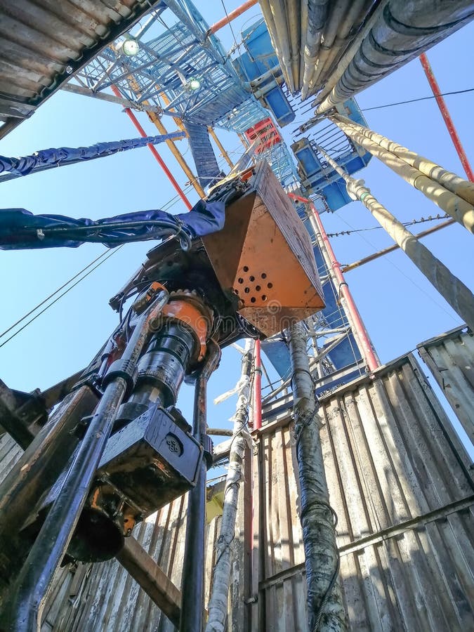 Equipment and Tools Inside the Rig. Stock Image - Image of production ...