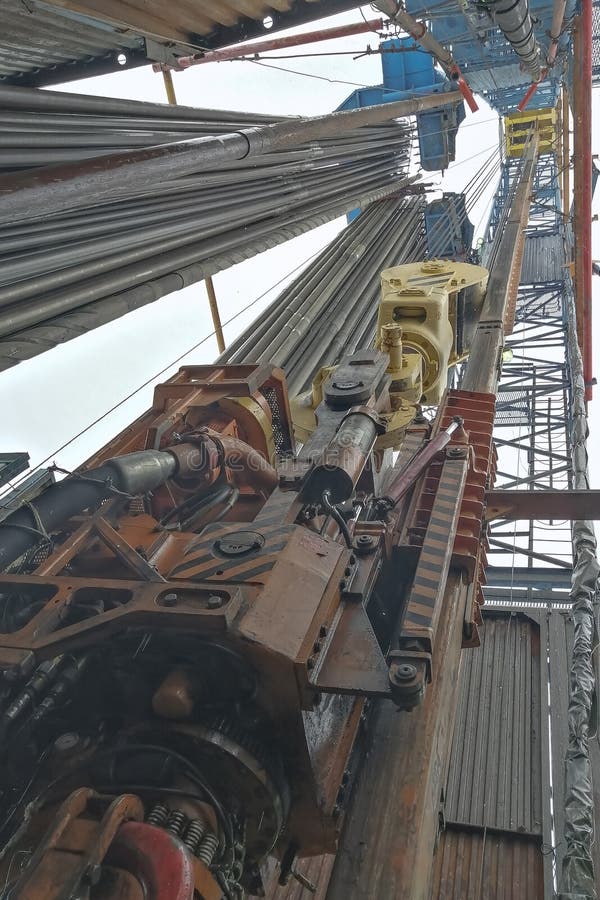 Equipment and Tools Inside the Rig. Stock Image - Image of drill ...