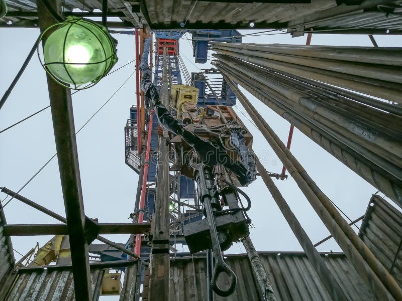 Equipment and Tools Inside the Rig. Stock Photo - Image of structure ...