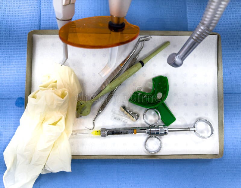 Equipment and Utensils for Dental Stock Image - Image of cabinet ...