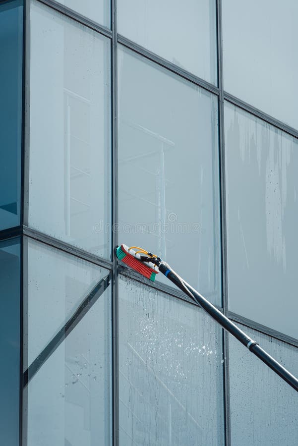 Equipment for Washing and Cleaning the Window from the Outside Stock ...