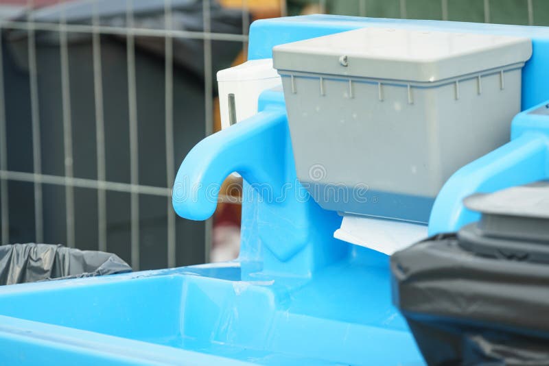 Equipment for Washing Hands Outdoors Stock Photo - Image of washing ...