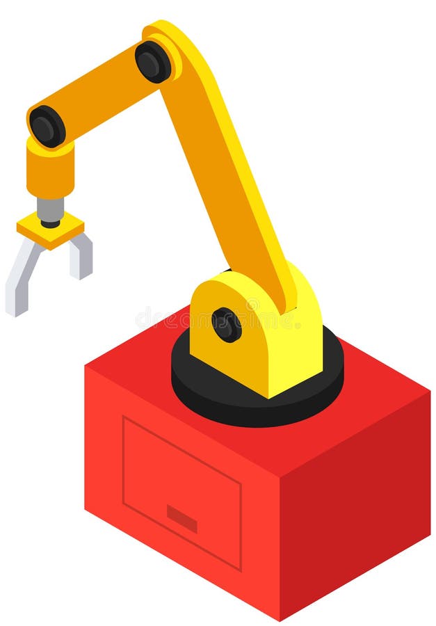 Equipment for Work in Production. Mechanical Hand, Robotic Arm ...