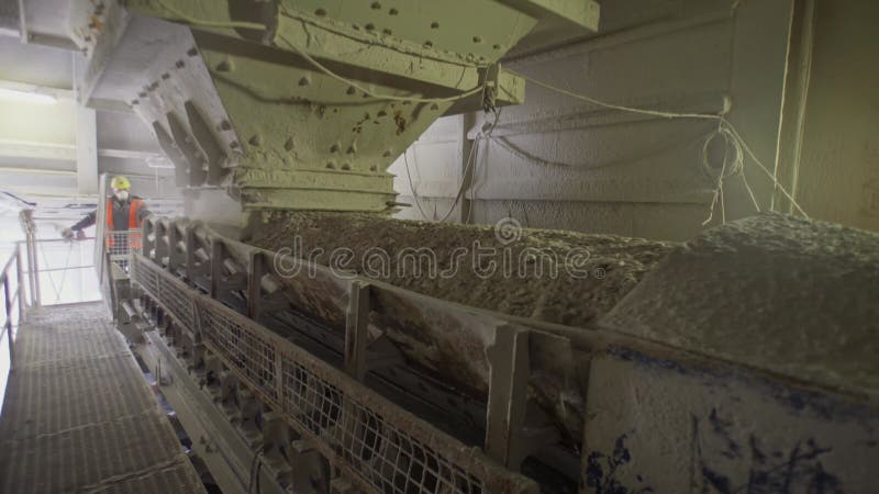 The Equipment Works in a Mine Deep Underground. Extraction of Useful ...