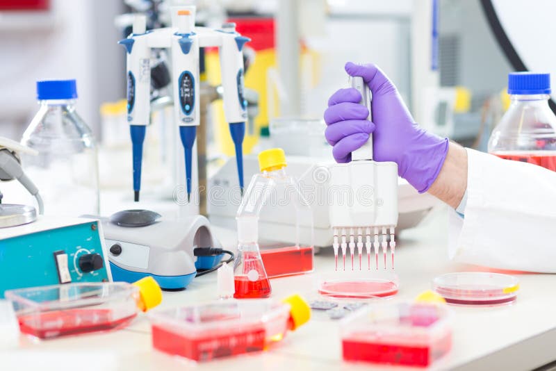 Equipo de laboratorio. foto de archivo. Imagen de mano - 39655920