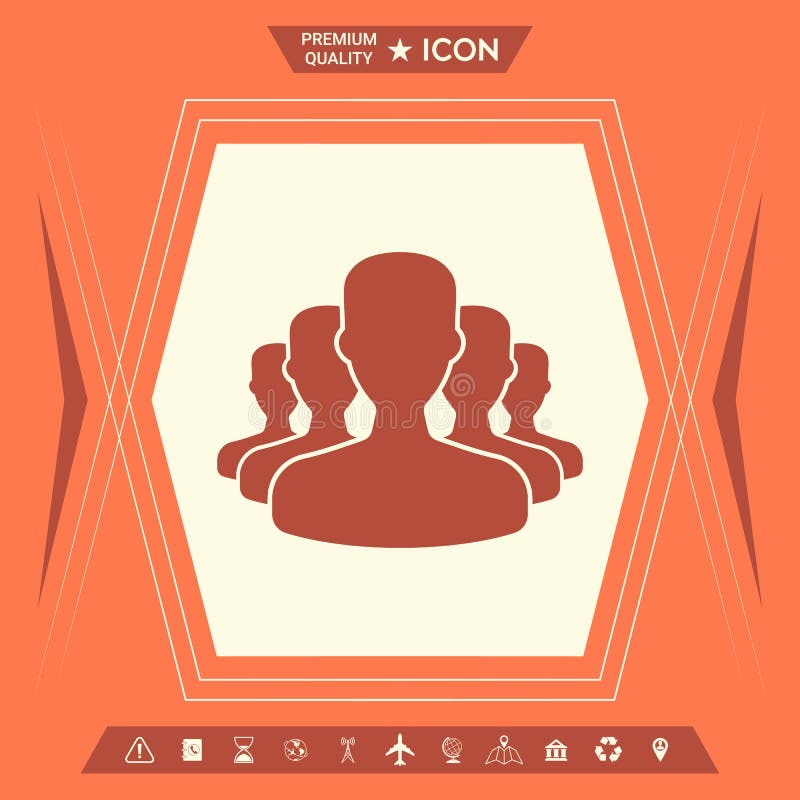 Equipo, símbolo del icono ilustración del vector. Ilustración de ...