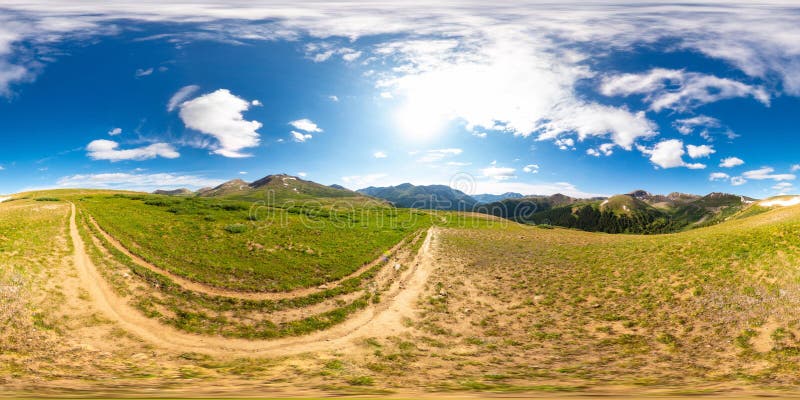 360 Equirectangular Photo Independence Pass Continental Divide Twin ...