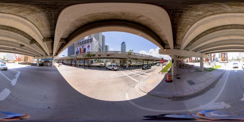 360 Equirectangular Photo Miami Editorial Stock Photo - Image of arch ...